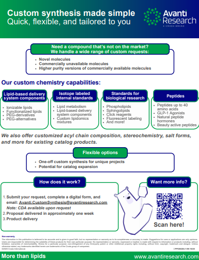 Custom Synthesis from Avanti Research | Avanti Research